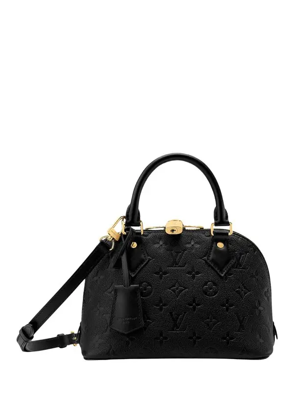 LOUIS VUITTON Alma Bb Monogram Embossed - Black