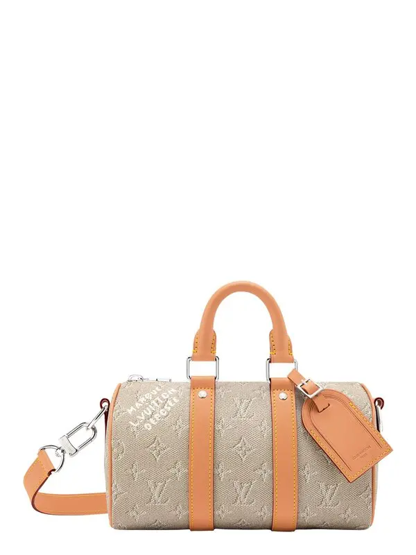 LOUIS VUITTON Keepall Bandoulière 25 Monogram Heritage - Grey