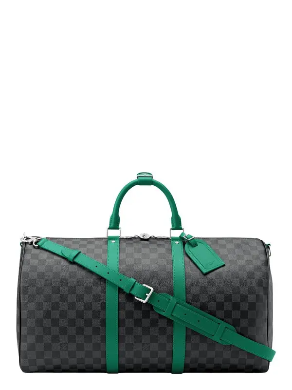 LOUIS VUITTON Keepall Bandoulière Damier Graphite Canvas - Black
