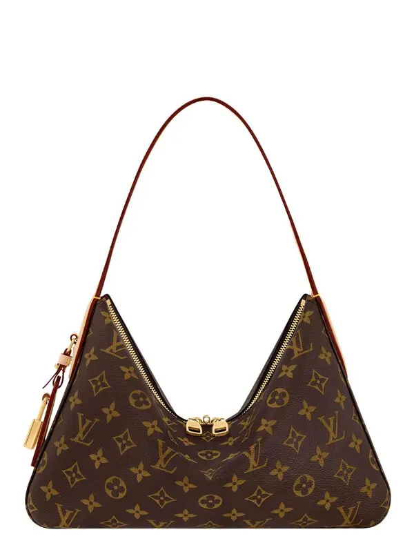 LOUIS VUITTON Slouchy Pm Monogram Canvas - Brown