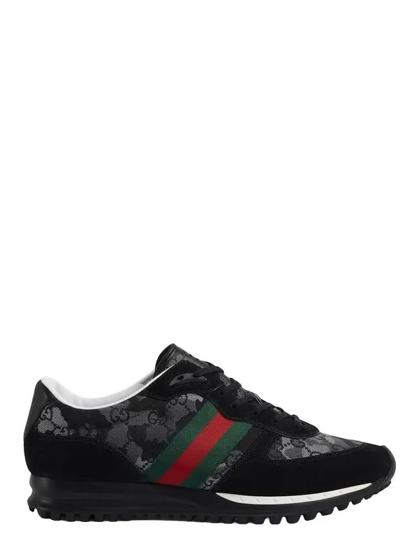 Gucci Remotion Gg Canvas Sneakers - Black/grey