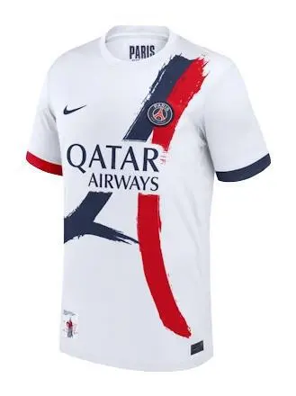 Nike X Psg Away Virgil Abloh Stadium 202526 Jersey - White