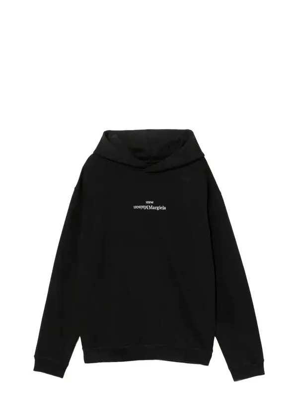 MAISON MARGIELA Embroidered Hoodie - Black
