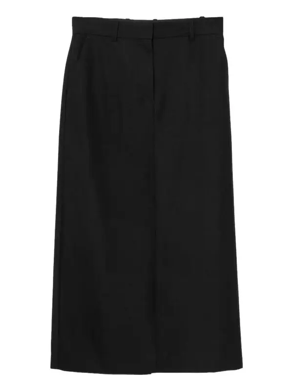TOTEME Low-waist Straight Skirt - Black