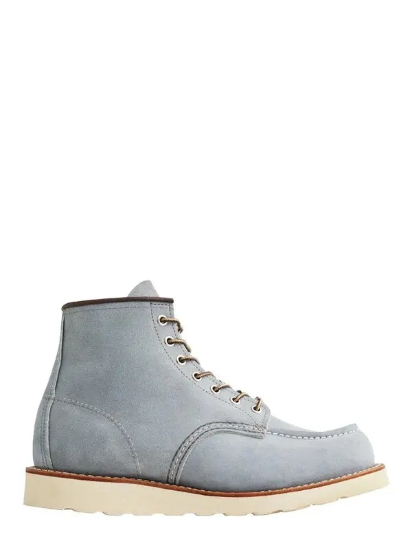 Red Wing Classic Moc 6-inch Heritage Boots - Dusty Blue Abilene Leather