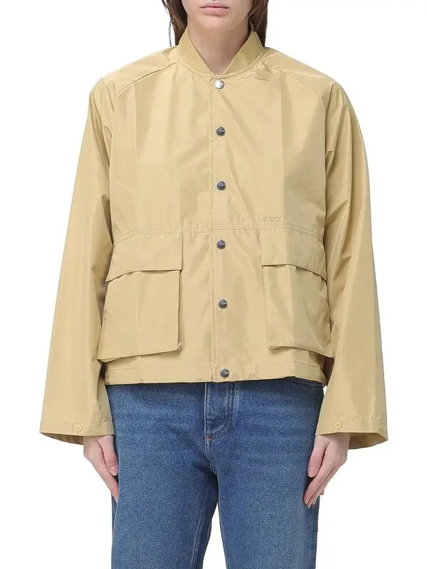 AUTRY Nylon Bomber Jacket - Biscuit