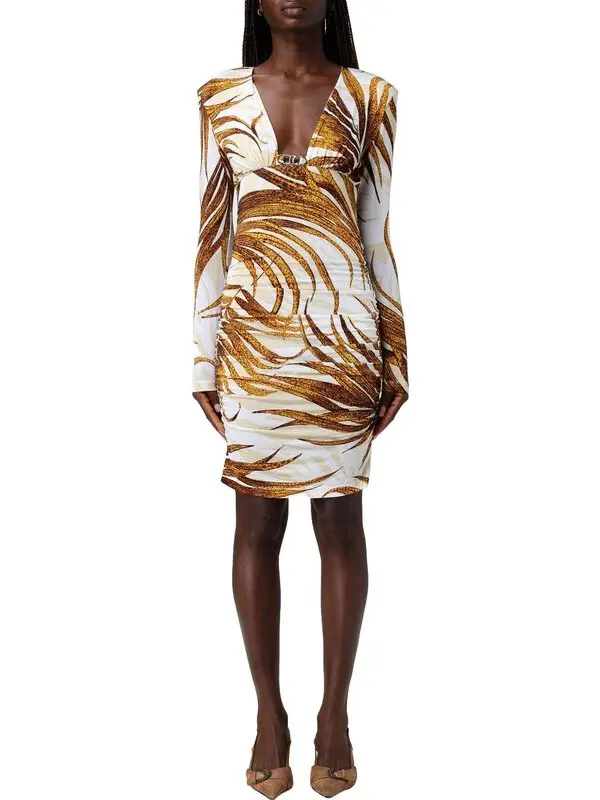 Just Cavalli Printed Dress - Gold