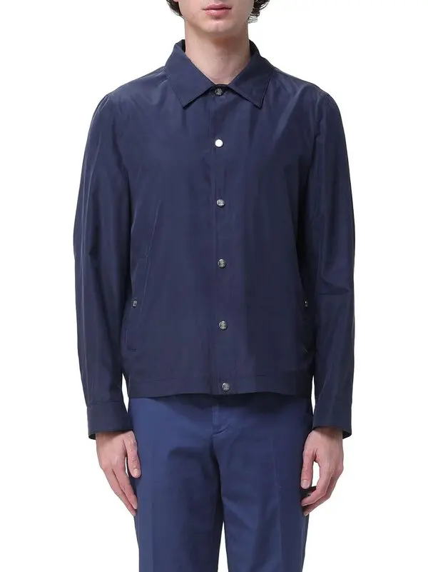 Brunello Cucinelli Silk Shirt Jacket - Blue