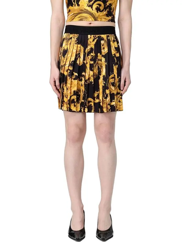 Versace Printed Skirt - Black