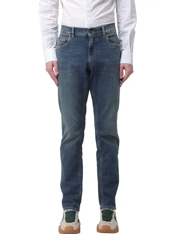 Dolce & Gabbana Slim Fit Stretch Denim Jeans - Blue