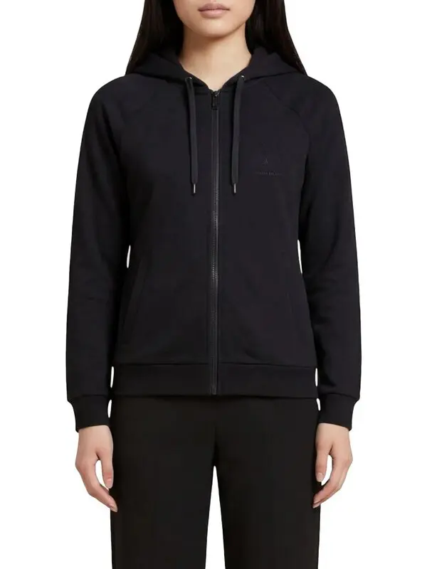 Armani Exchange Full Zip Sweatshirt - Black