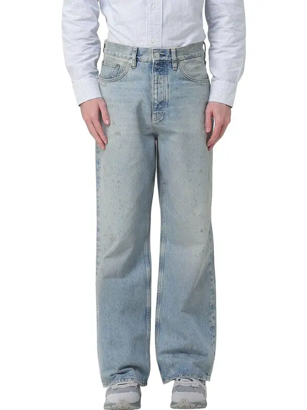 SUNFLOWER Wide Leg Cotton Jeans - Denim