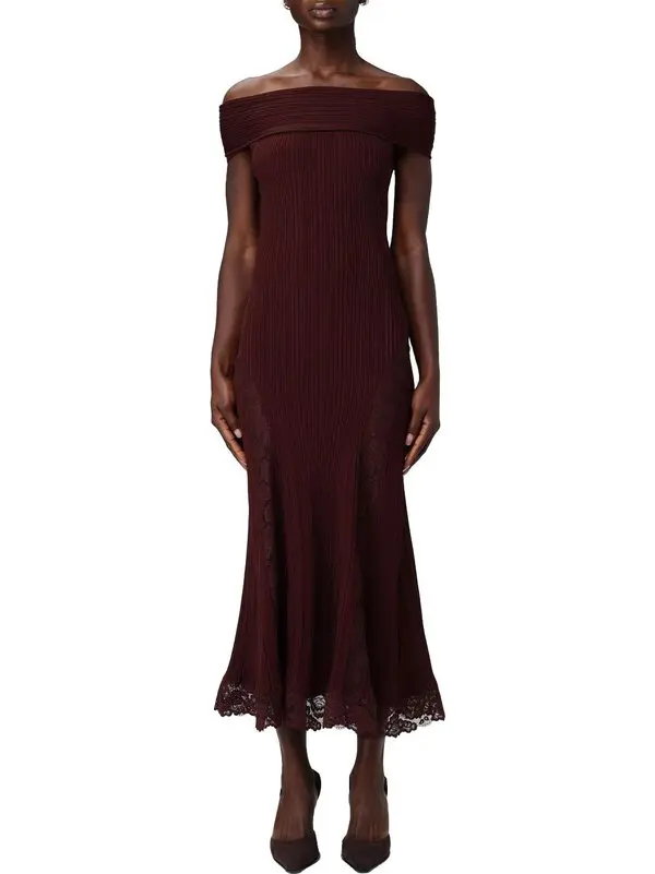 SELF-PORTRAIT Midi Dress - Violet