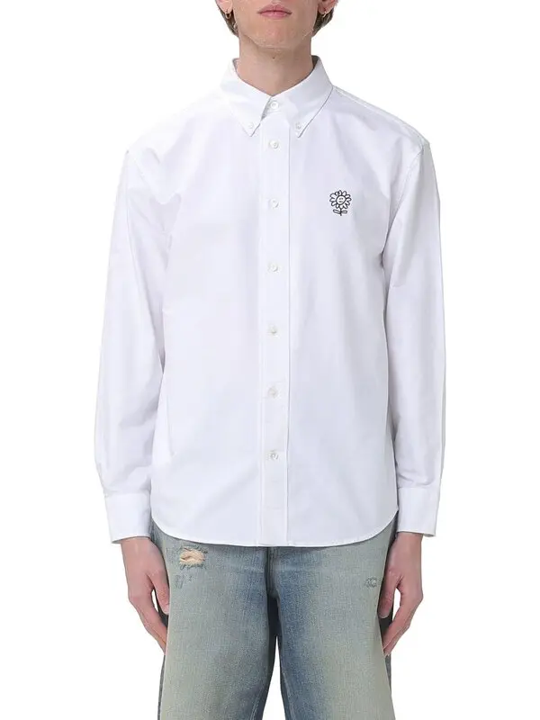 SUNFLOWER Cotton Casual Shirt - White