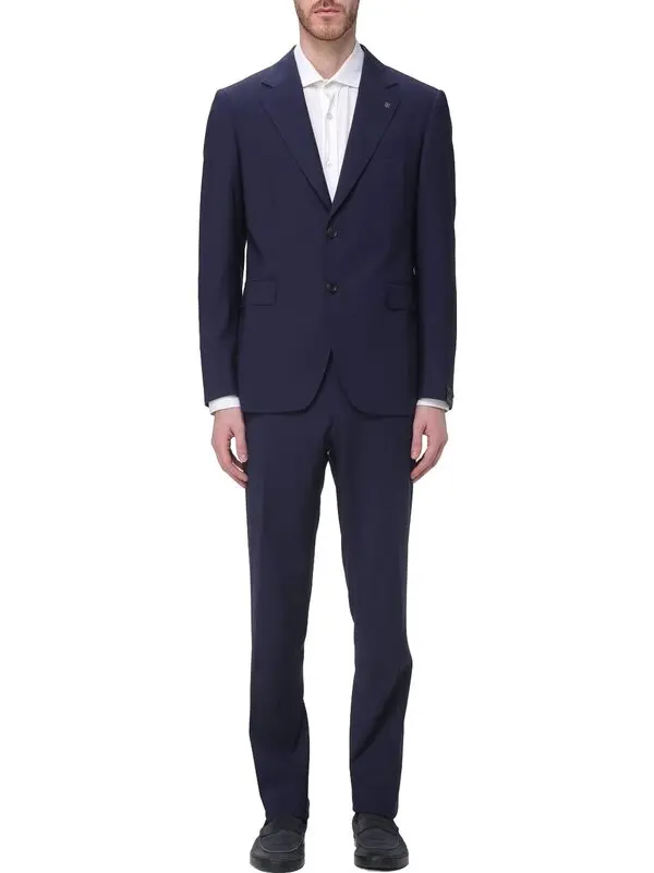 Tagliatore Wool Blend Single-breasted Dress - Blue