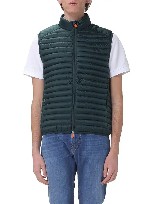 SAVE THE DUCK Padded Zip Puffer Jacket - Green