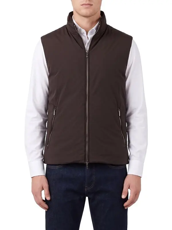 MOORER Suit Vest - Brown
