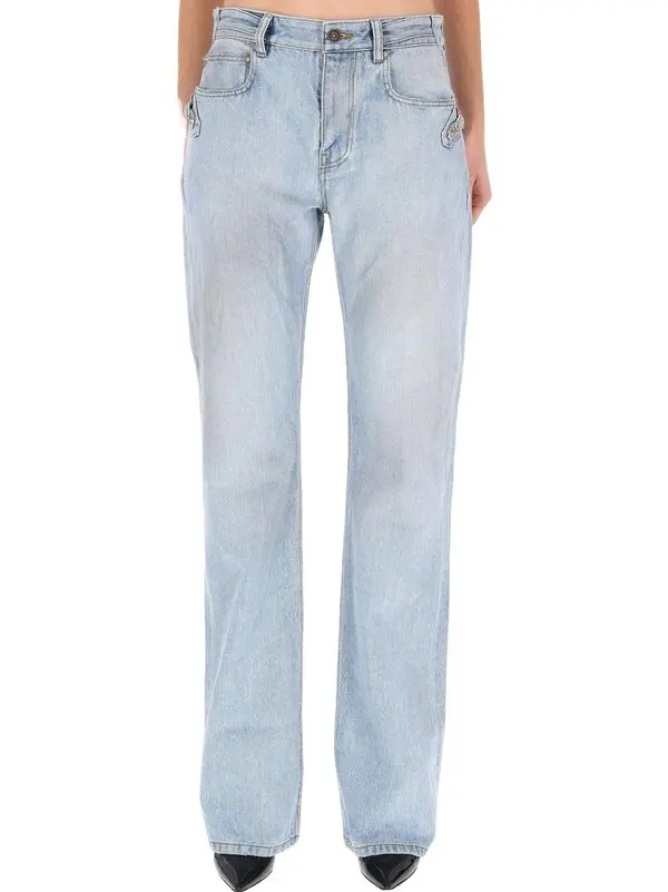 Balenciaga Straight Leg Pants - Denim