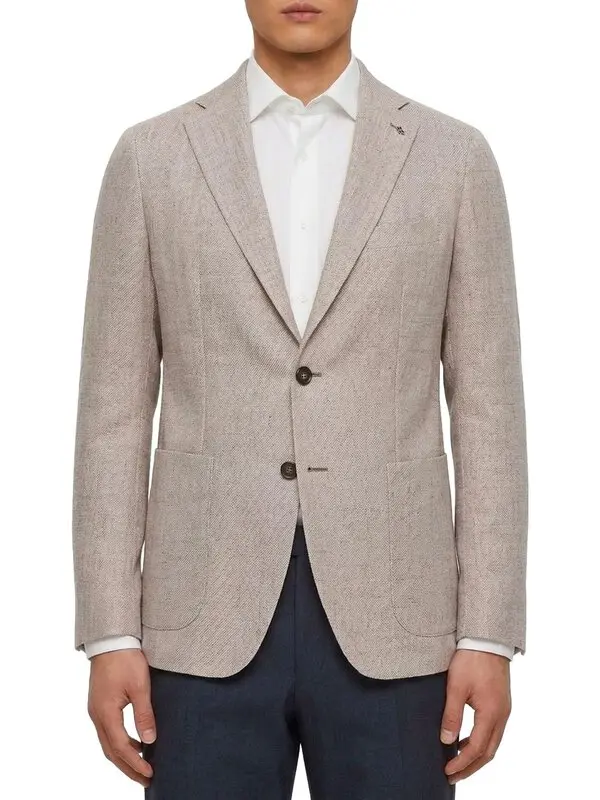 Tagliatore Single Breasted Jacket - Brown