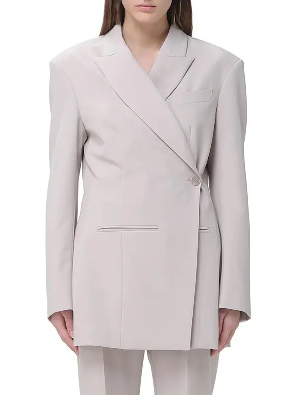 Patrizia Pepe Double Breasted Jacket - Grey