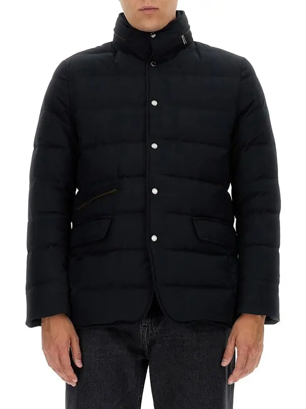 MOORER Padded Coat - Blue