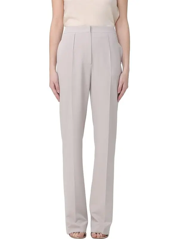 Patrizia Pepe Crêpe Slim Fit Trousers - Grey