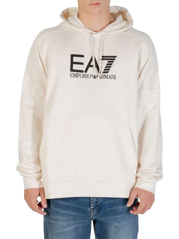 EA7 Fleece Hoodie - White