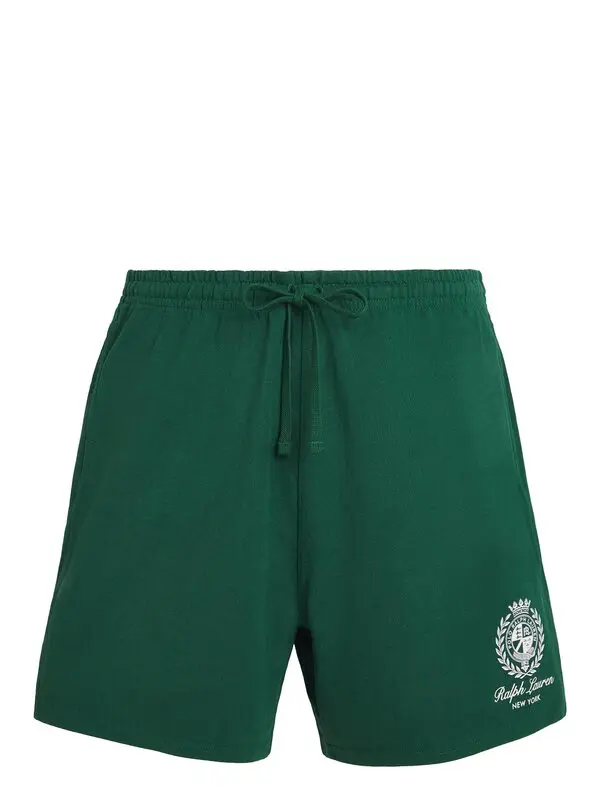Polo Ralph Lauren Cotton Drawstring Logo Shorts - Green