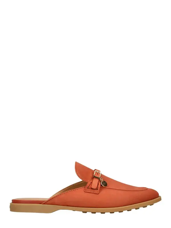 TOD'S Suede Slippers - Orange