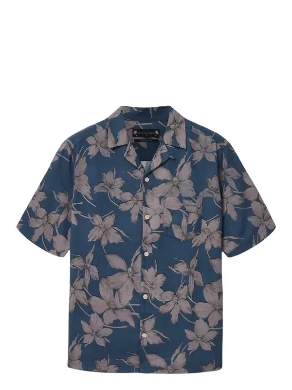ALLSAINTS Parterre Short-sleeve Shirt - Blue