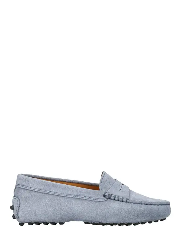 TOD'S Suede Gommini Loafers - Blue