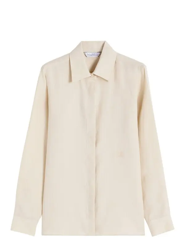 Max Mara Linen Button-down Shirt - Beige