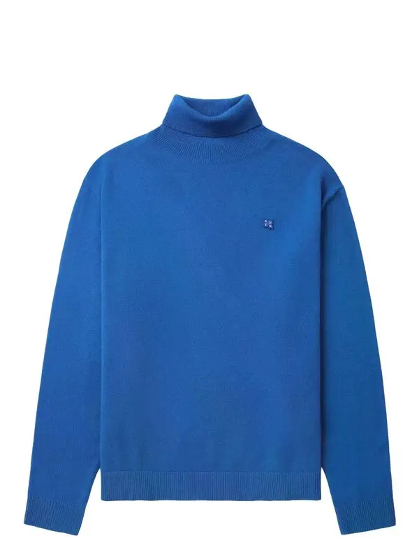 ADER ERROR Logo-patch Wool Jumper - Blue