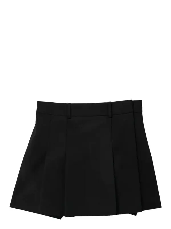 Helmut Lang Pleated Mini Skirt - Black