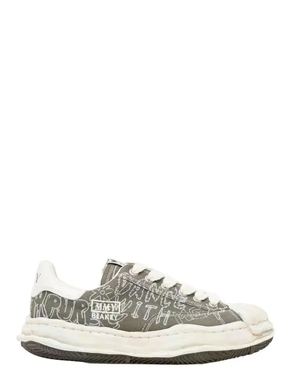 Mihara Yasuhiro Graphic-print Trainers - Green