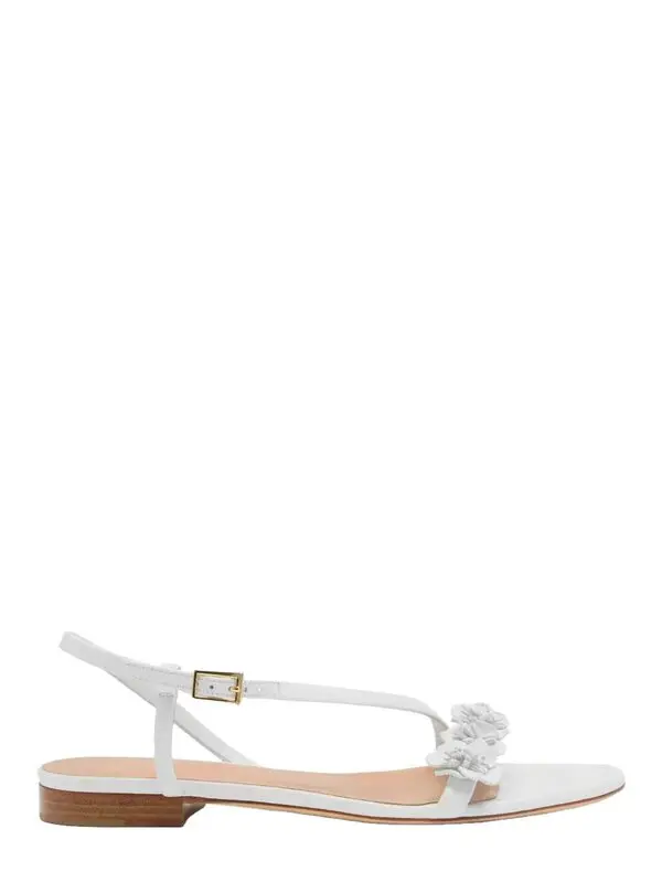 MALONE SOULIERS Serra Leather Sandals - White