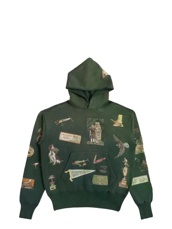 SAMUEL ZELIG Trail Graphic Hoodie - Green