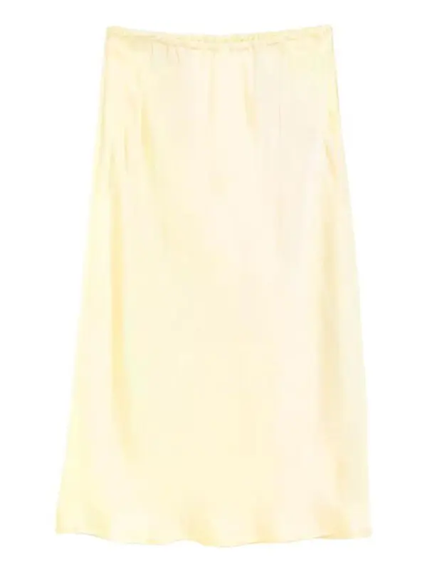 JIL SANDER Elasticated-waist Midi Skirt - Yellow