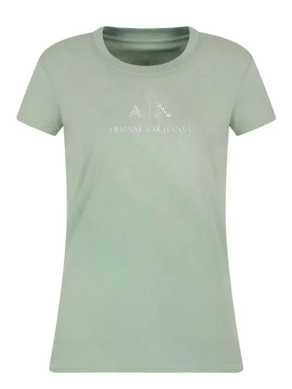 Armani Exchange Logo-embellished T-shirt - Green