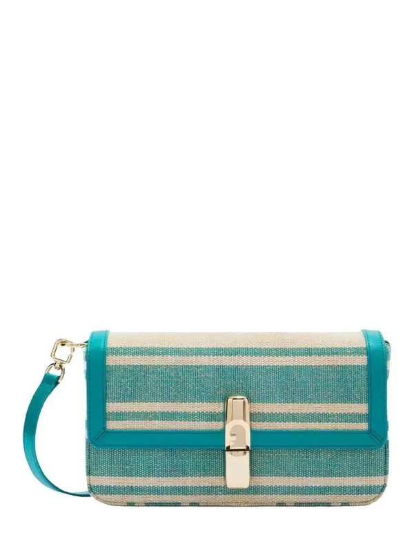 Furla Iride Striped Satchel - Blue