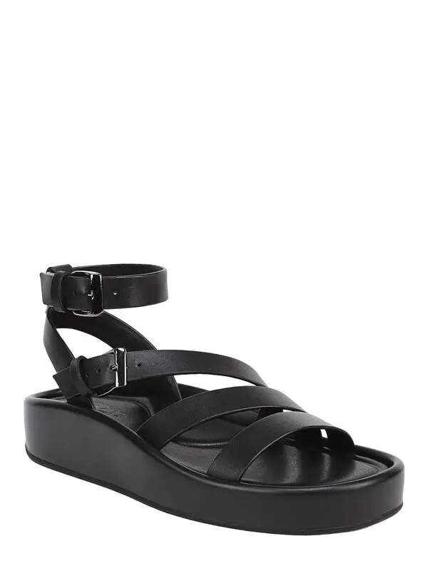 Naturalizer Platform Ankle Strap Sandal - Black