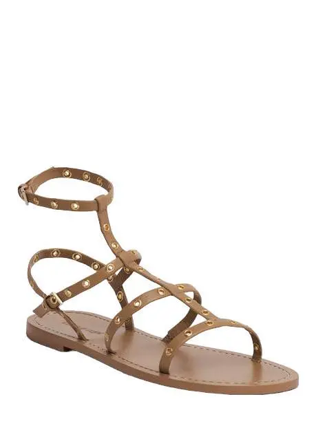 Cinq À Sept Ariella Studded Cage Sandals - Brown Sugar