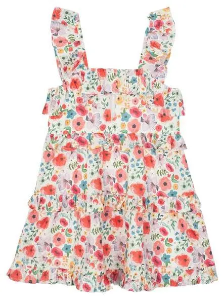 MABEL + HONEY Floral Print Chiffon Dress - Multi