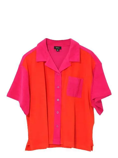 Echo Terry Camp Shirt - Red Clay