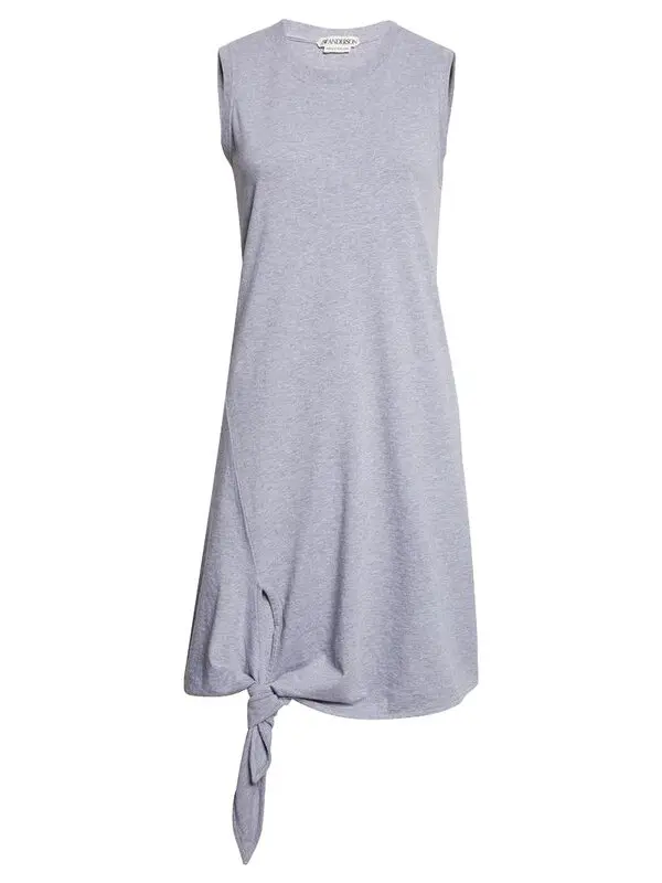 JW Anderson Hem Knot Tank Dress - Mid Grey Melange