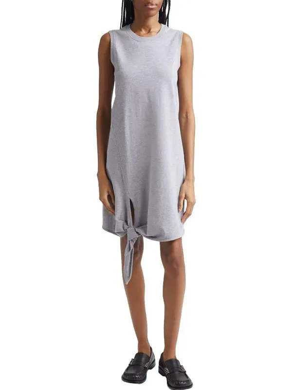 JW Anderson Hem Knot Tank Dress - Mid Grey Melange