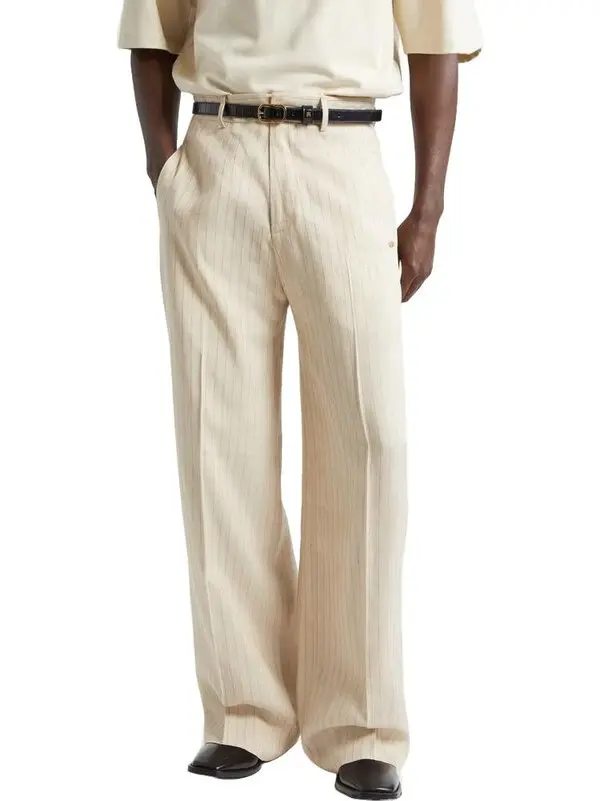 Amiri Tailored Pinstripe Pants - Alabaster Archived
