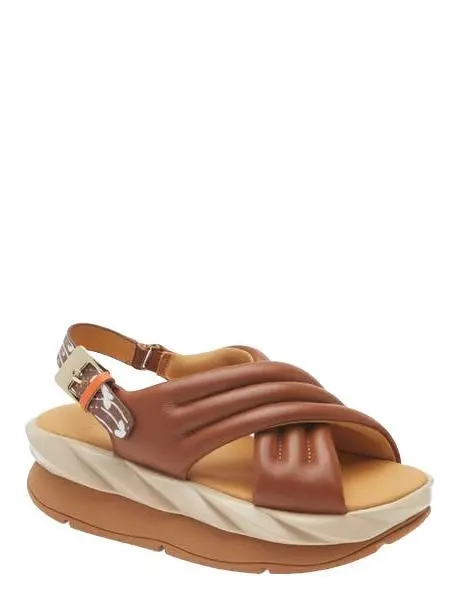 4CCCCEES Platform Slingback Sandals - Brown