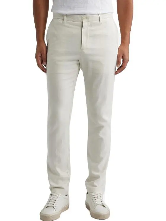Bugatchi Aerolinen Linen Blend Chinos - Ivory