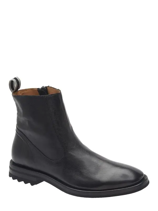 John Varvatos Freeman Zip Boot - Black